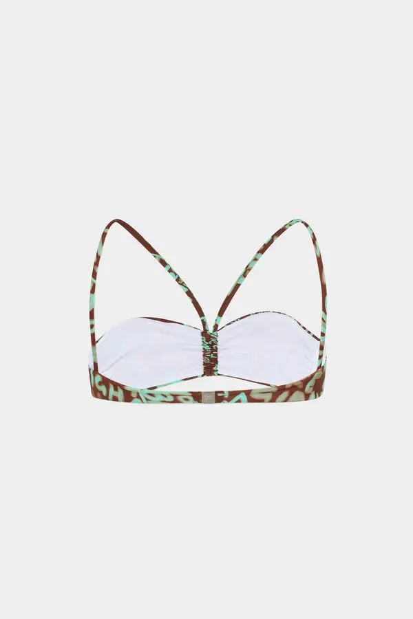 Dsquared2 Rebel Hibiscus Bikini Top