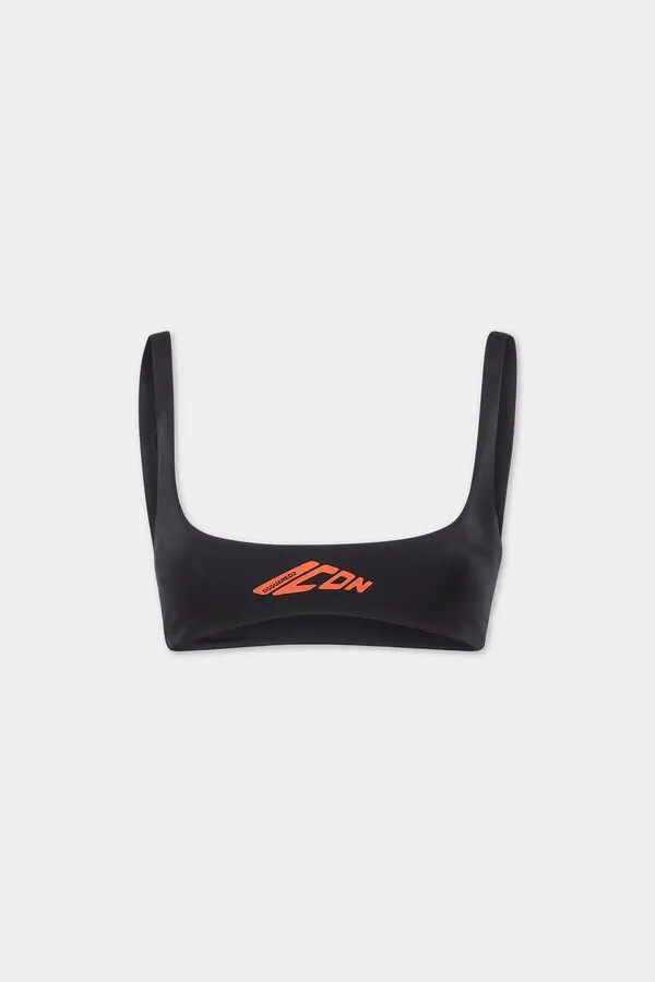 Dsquared2 Icon New Generation Bikini Top - Black