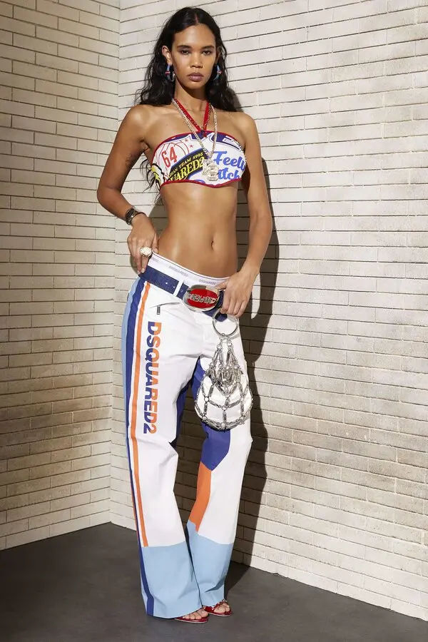 Dsquared2 Printed Bandeau Top