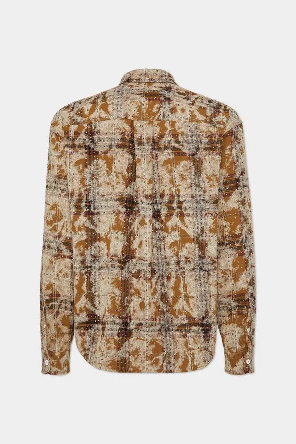 Dsquared2 Bleached Sparkly Check Shirt
