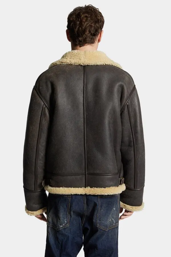 Dsquared2 Shearling Aviator Jacket