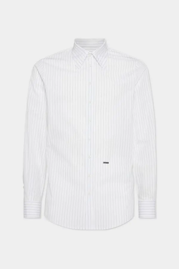 Dsquared2 Easy Slim Ibra Striped Shirt - Blue