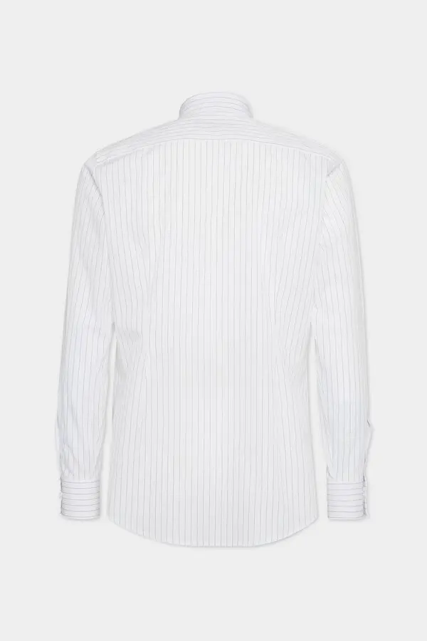 Dsquared2 Easy Slim Ibra Striped Shirt - Blue