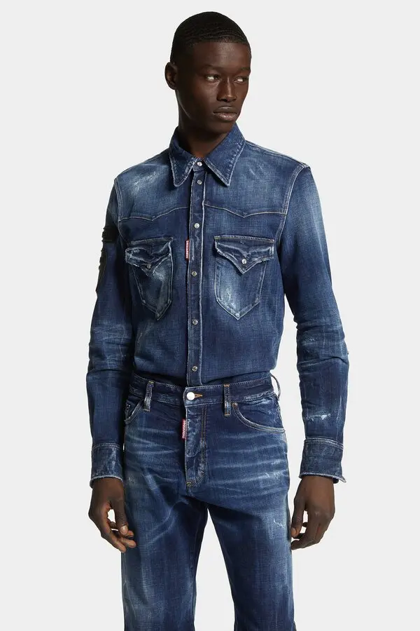 Dsquared2 Ducati Western Denim Shirt