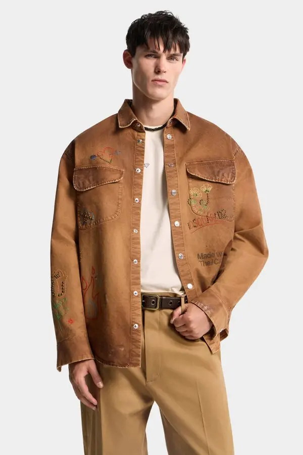 Dsquared2 Embroidered Logo Shirt
