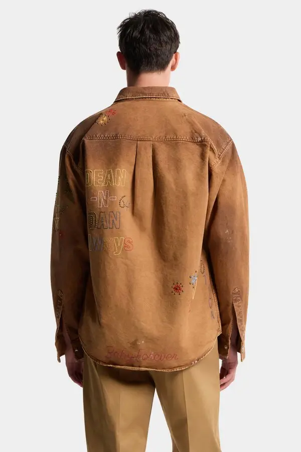 Dsquared2 Embroidered Logo Shirt