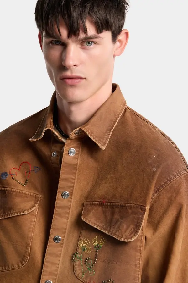 Dsquared2 Embroidered Logo Shirt