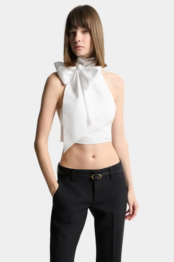 Dsquared2 Sleeveless Pussy-bow Top