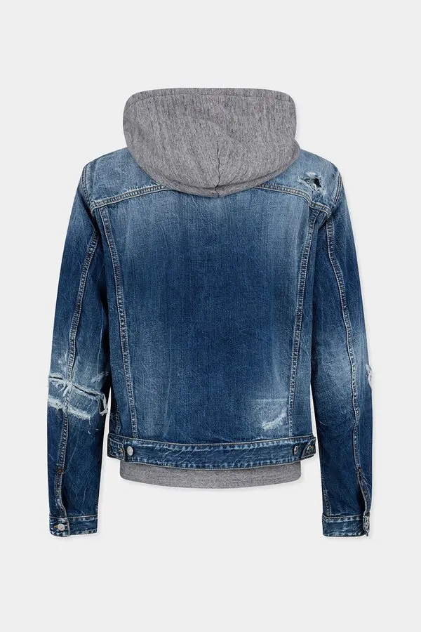 Dsquared2 Medium Ripped Wash Over Jean Jacket