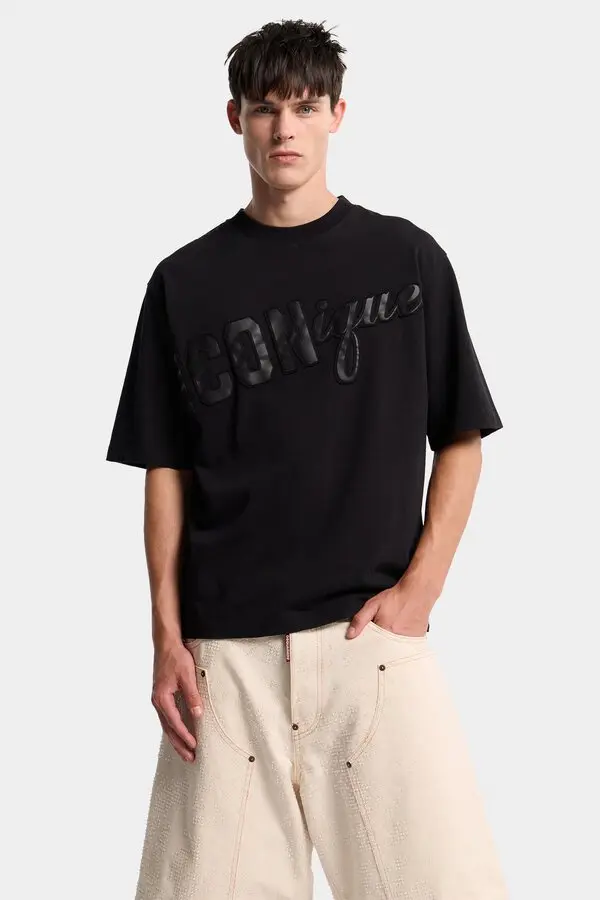 Dsquared2 Iconique Relaxed Fit Cotton T-shirt With Logo