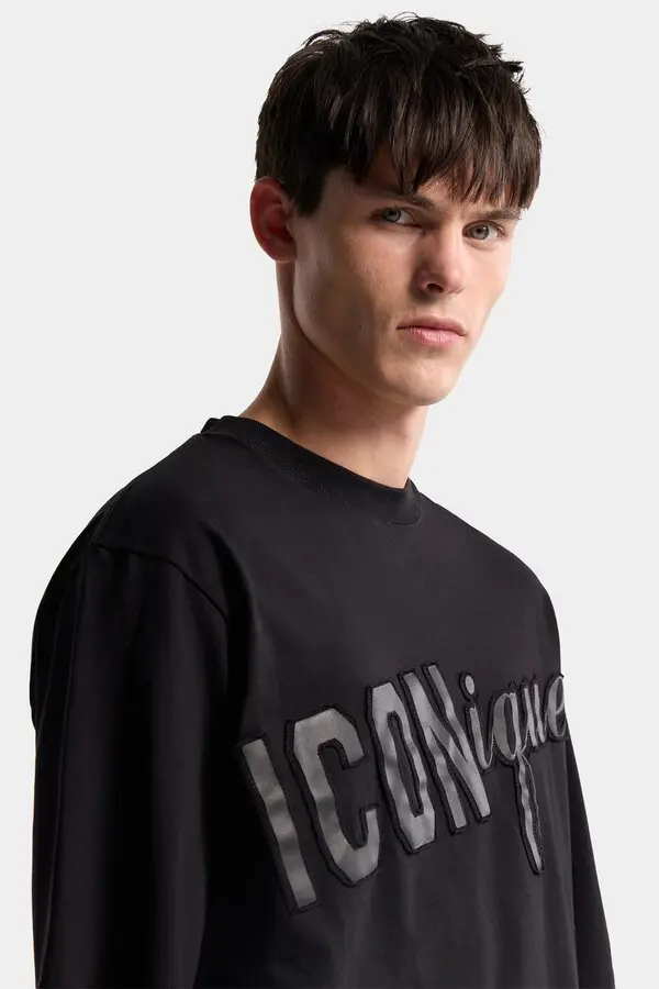 Dsquared2 Iconique Relaxed Fit Cotton T-shirt With Logo