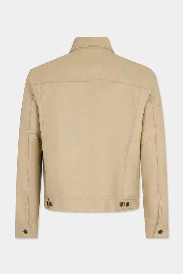 Dsquared2 Leather Jean Jacket