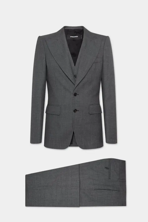 Dsquared2 Three-piece Wool Suit - Grey