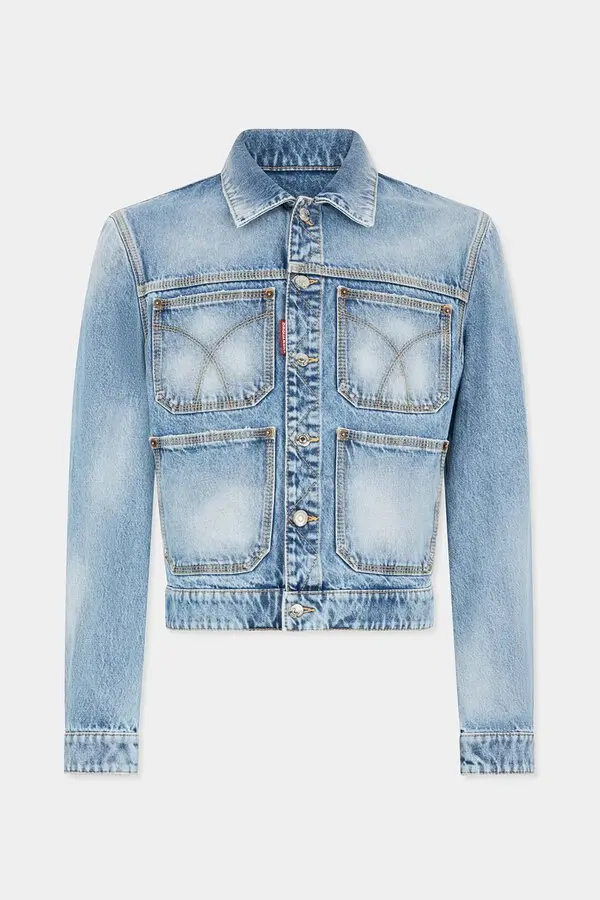 Dsquared2 Light Wash Denim Jacket