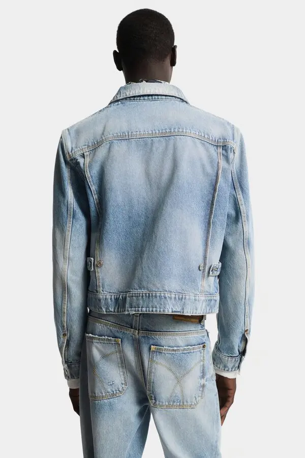 Dsquared2 Light Wash Denim Jacket