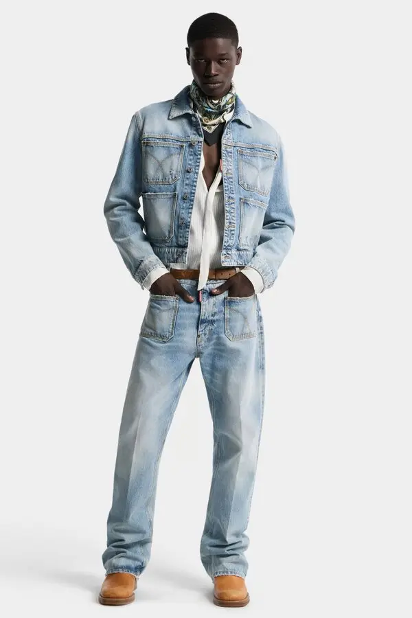 Dsquared2 Light Wash Denim Jacket