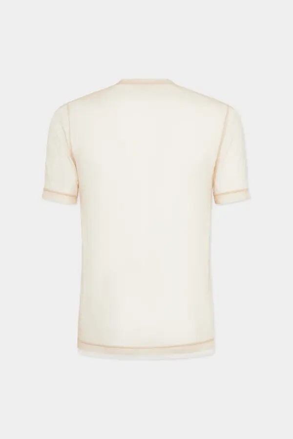 Dsquared2 Double Club" Sheer Crewneck T-shirt - Black