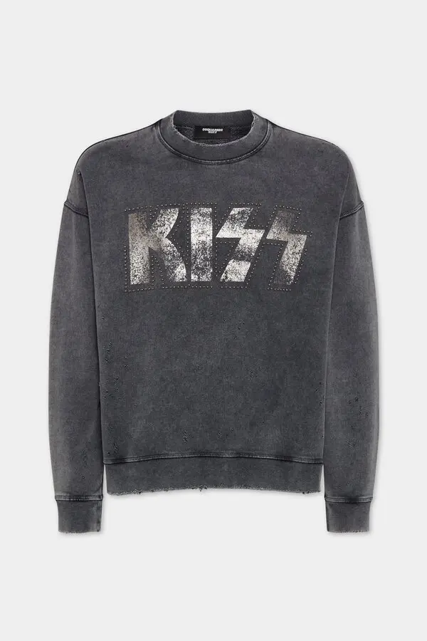 Dsquared2 Kiss X Crewneck Sweatshirt - Grey