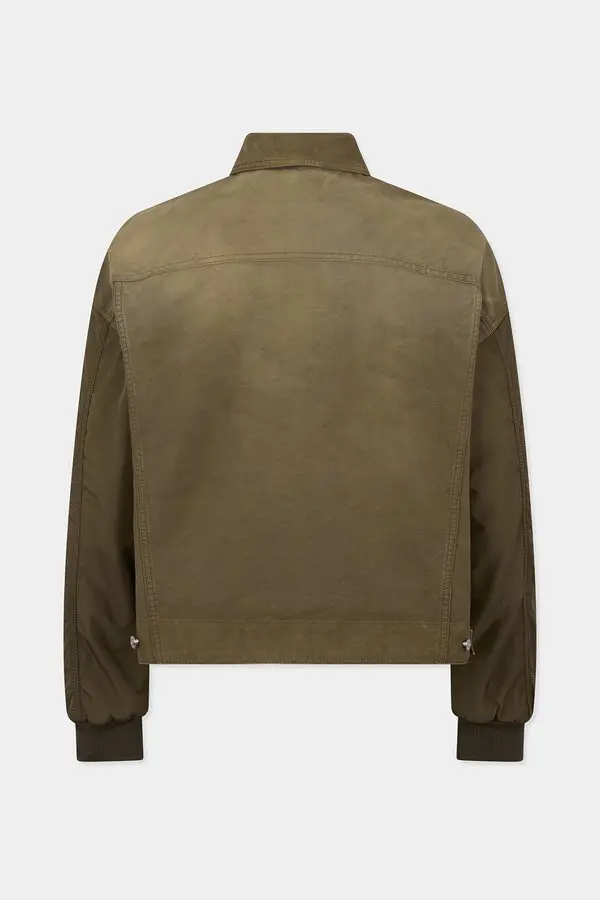 Dsquared2 Garment-dyed Carpenter Kaban Jacket
