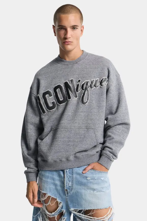 Dsquared2 Iconique Relaxed Fit Crewneck Sweatshirt