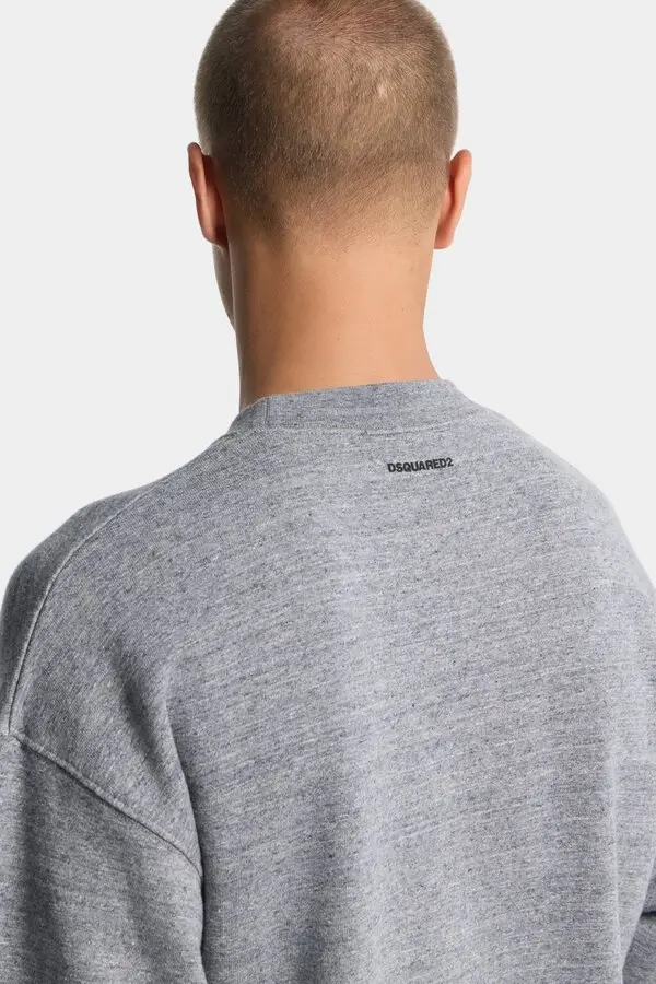 Dsquared2 Iconique Relaxed Fit Crewneck Sweatshirt