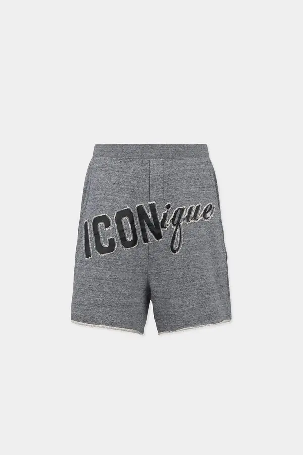 Dsquared2 Iconique Cotton Fleece Shorts - Grey