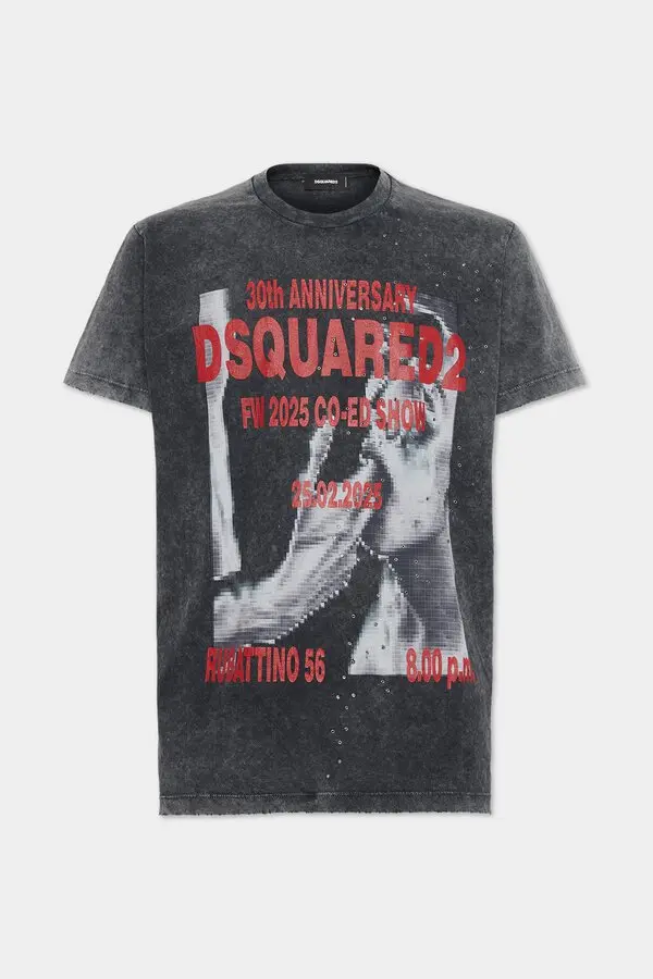 Dsquared2 Rock Cigarette Fit T-shirt With Eyelet Detailing