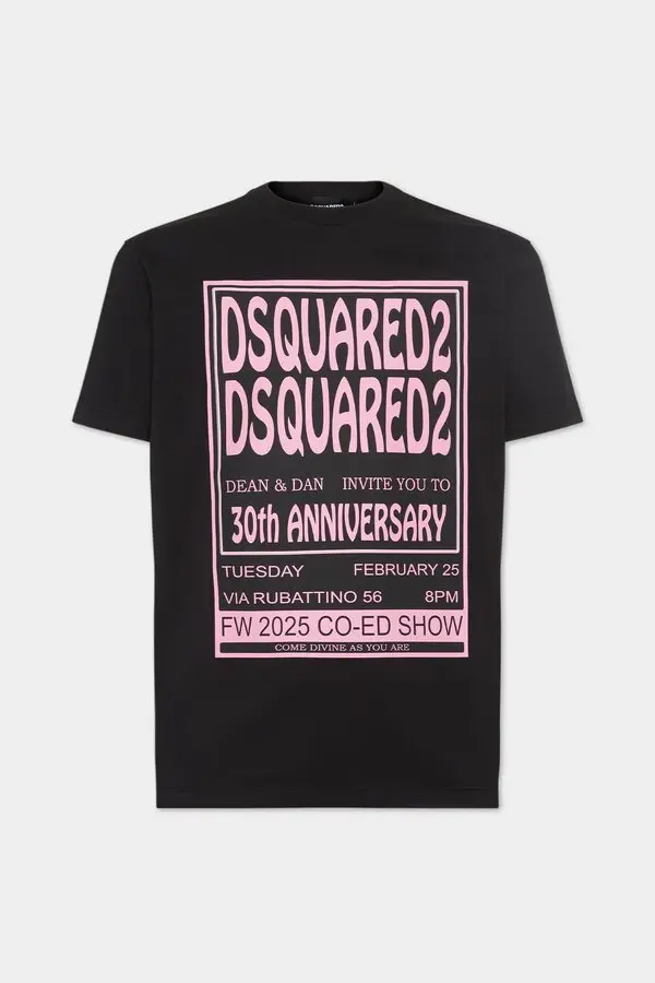 Dsquared2 30th Anniversary" Cotton T-shirt - Black