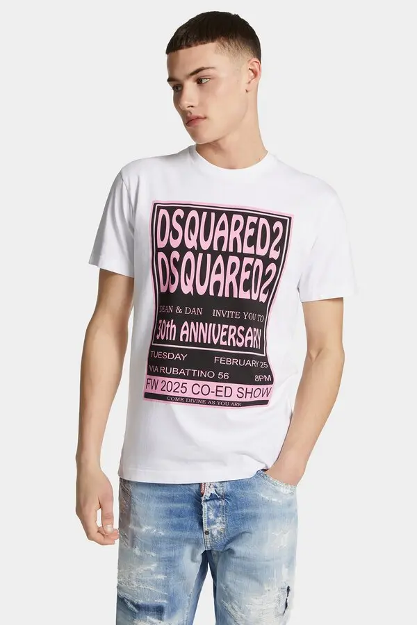 Dsquared2 30th Anniversary" Cotton T-shirt - White