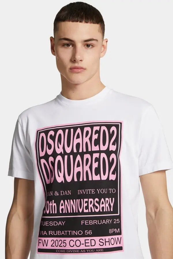 Dsquared2 30th Anniversary" Cotton T-shirt - White
