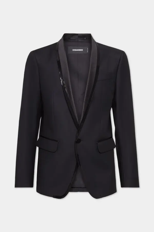 Dsquared2 Embroidered Shawl Collar London Blazer