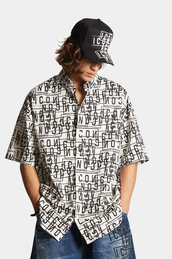 Dsquared2 Icon Stamps Oversize Short Sleeves Shirt