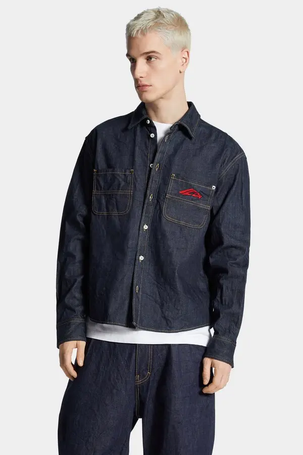 Dsquared2 Icon Denim Boxy Shirt