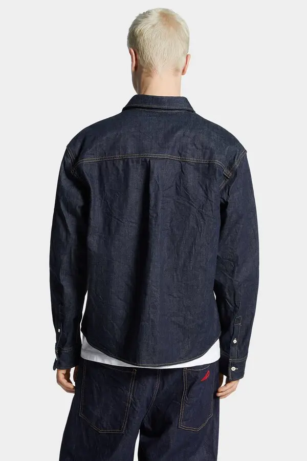 Dsquared2 Icon Denim Boxy Shirt