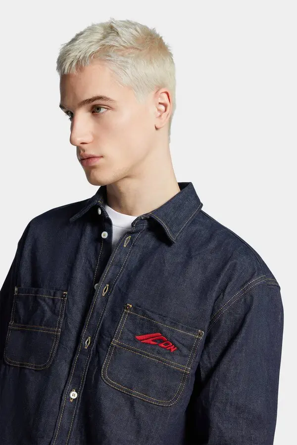 Dsquared2 Icon Denim Boxy Shirt