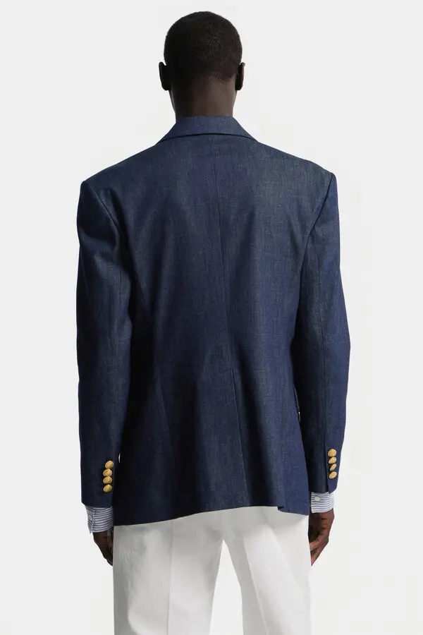 Dsquared2 Denim Double Breasted Blazer