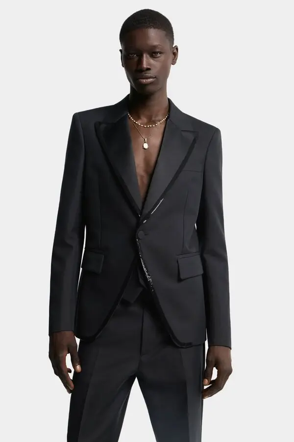 Dsquared2 Embroidered Collar Single-breasted Blazer