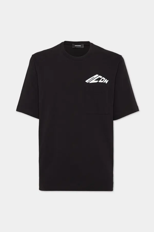 Dsquared2 Icon New Generation Loose Fit Pocket T-shirt - Black