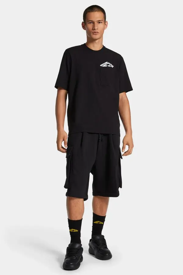 Dsquared2 Icon New Generation Loose Fit Pocket T-shirt - Black