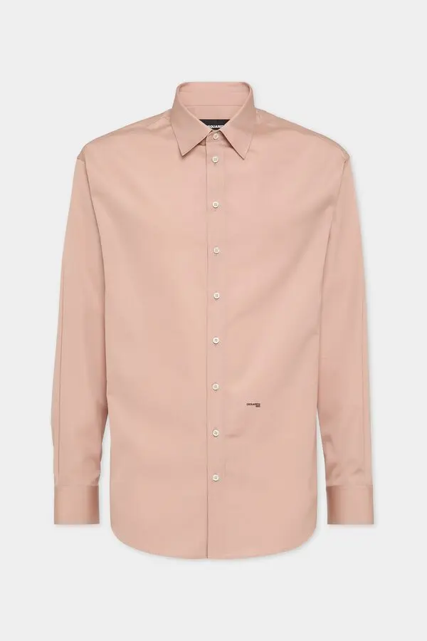 Dsquared2 Drop Shoulder Shirt With Logo Detail - Pink