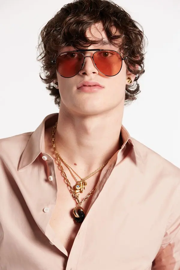 Dsquared2 Drop Shoulder Shirt With Logo Detail - Pink