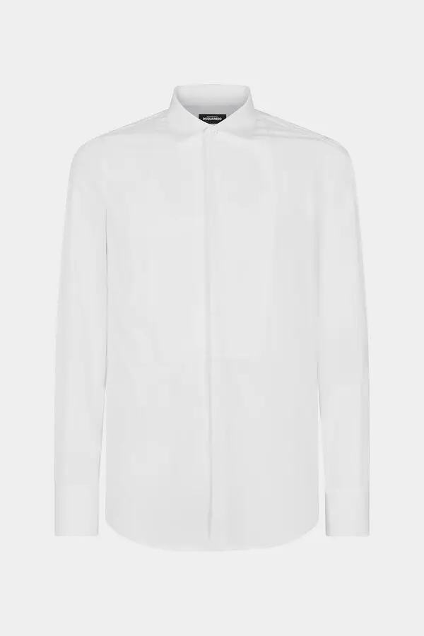 Dsquared2 Slim Fit Tuxedo Shirt - White