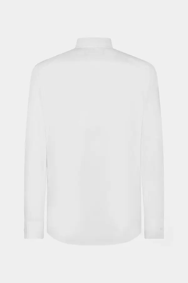 Dsquared2 Slim Fit Tuxedo Shirt - White