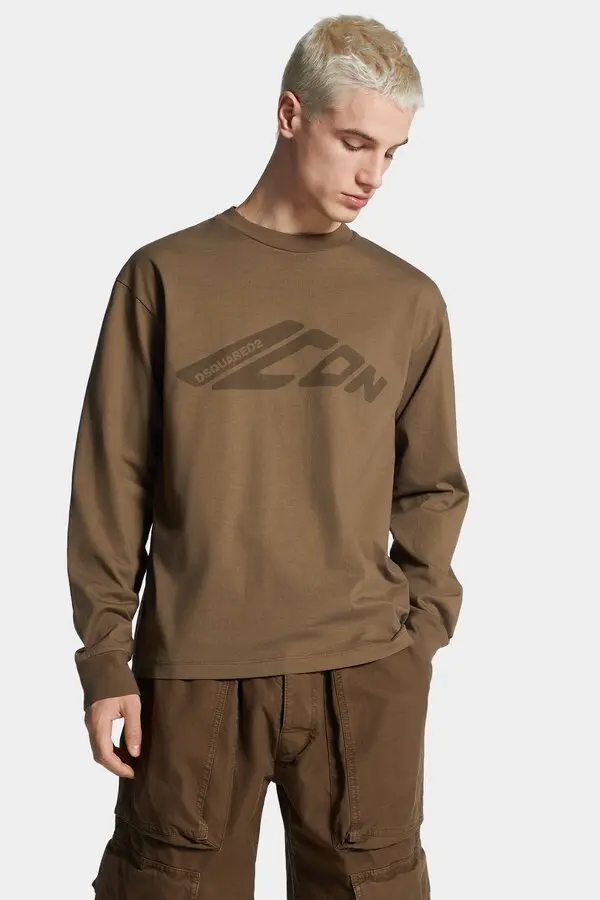 Dsquared2 Icon New Generation Loose Fit Long Sleeve Tee