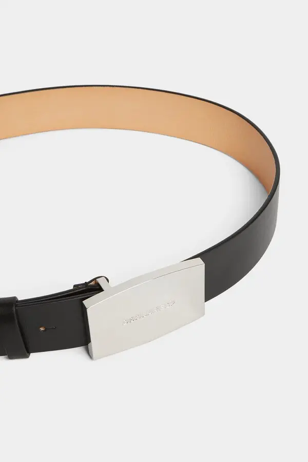 Dsquared2 City Nights Plaque Belt - Black