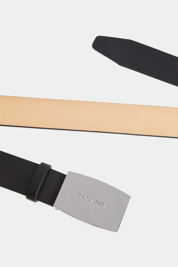 Dsquared2 City Nights Plaque Belt - Black