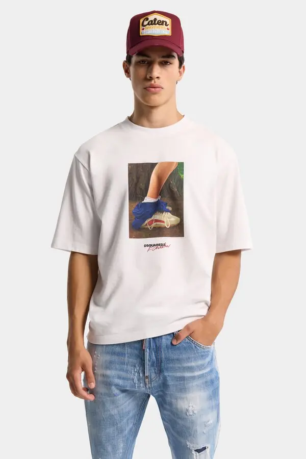Dsquared2 Felix Chesher Print Loose Fit T-shirt