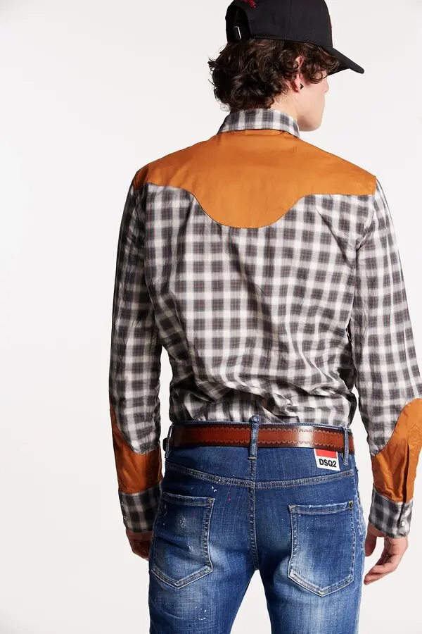 Dsquared2 Checked Cotton Western Shirt