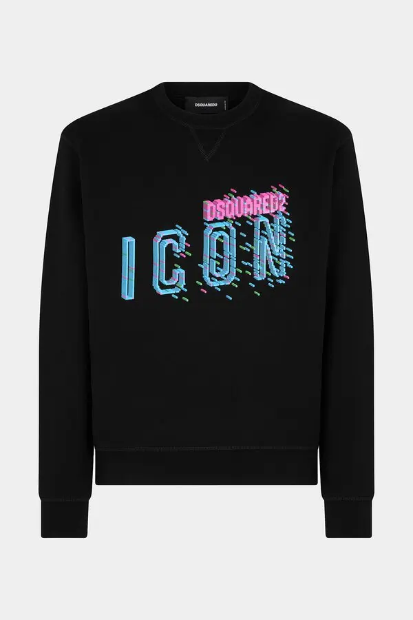 Dsquared2 Icon Pixelated Graphic Sweatshirt