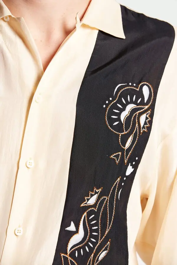 Dsquared2 Bowling Shirt With Embroidered Detail